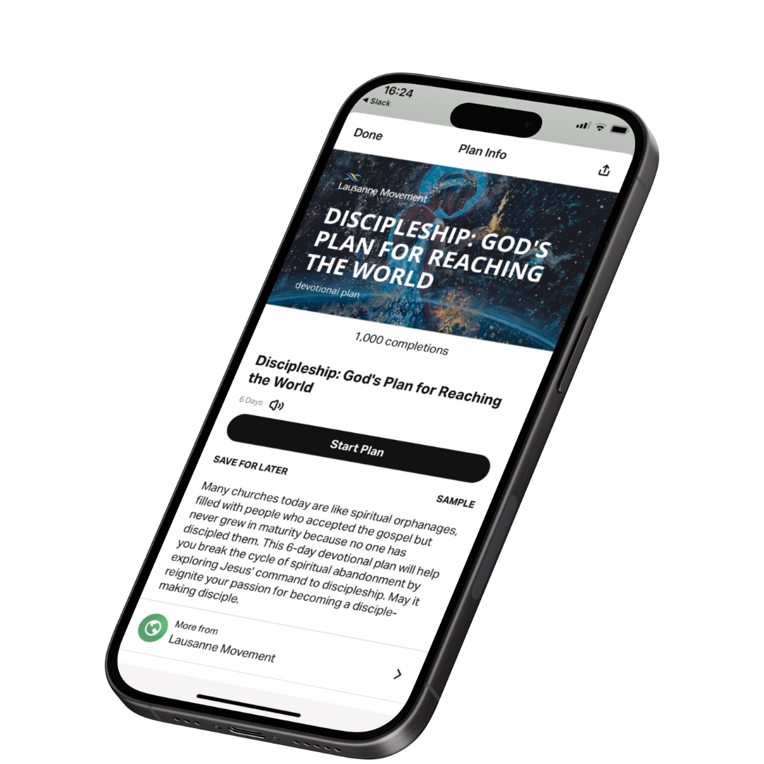 Discipleship: God's Plan for Reaching the World - Lausanne Movement