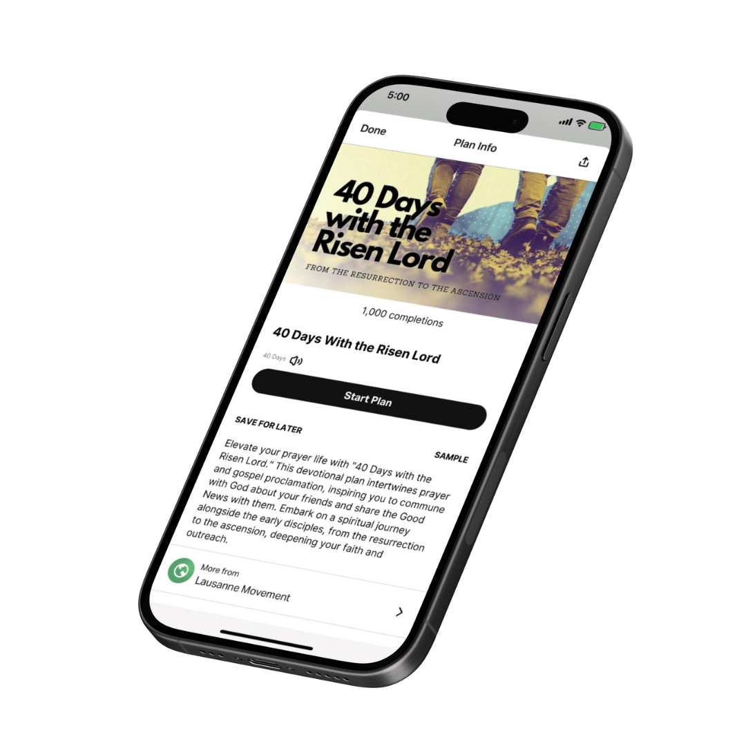 40 Days with the Risen Lord - Lausanne Movement